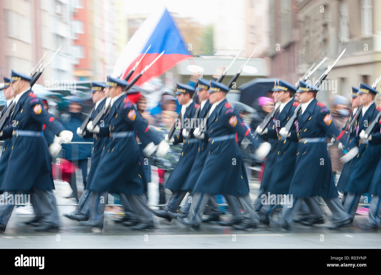 Ceremonial Military Parade. Celebration of the 100th Anniversary of the ...
