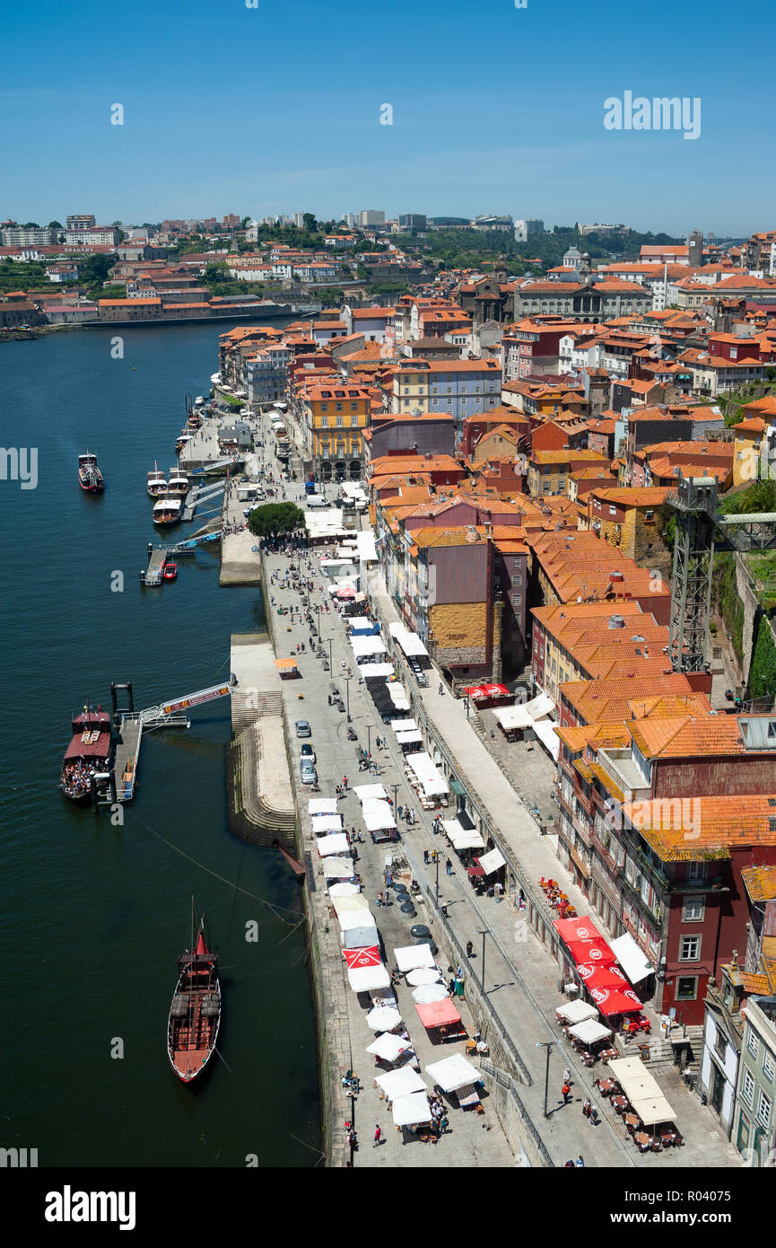 Porto city top view hi-res stock photography and images - Alamy
