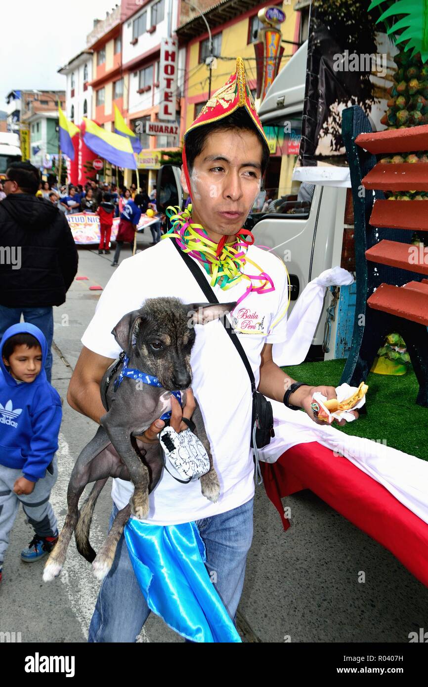 Viringo dog - Virgen de la Candelaria - Carnival in HUARAZ. Department ...