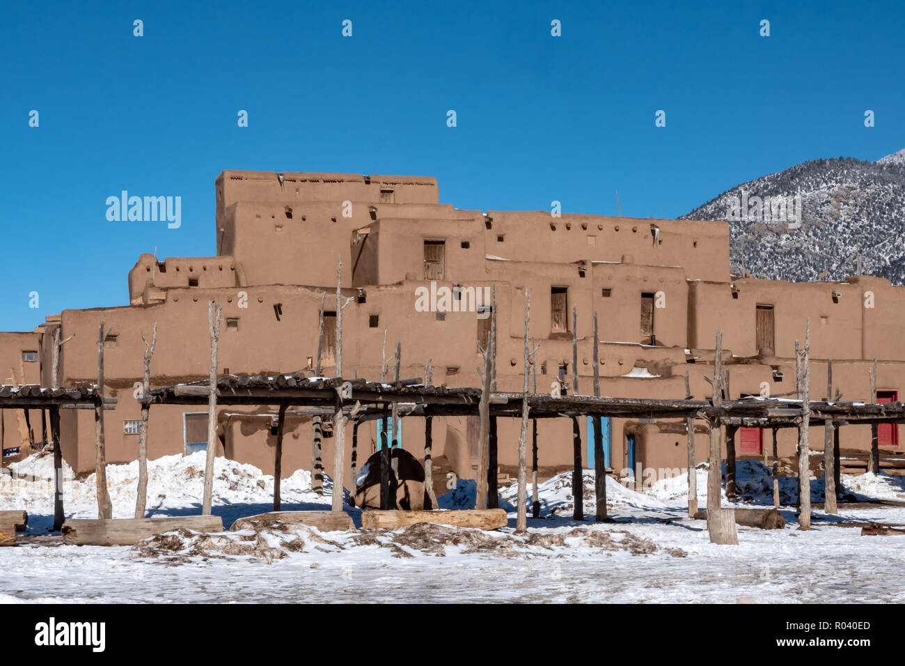 Taos Pueblo in Taos, New Mexico Stock Photo - Alamy