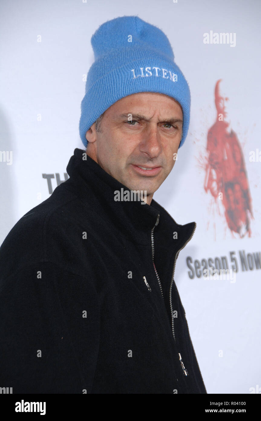 David Marciano arriving at the THE SHIELD Season 6 Premiere Party at ...