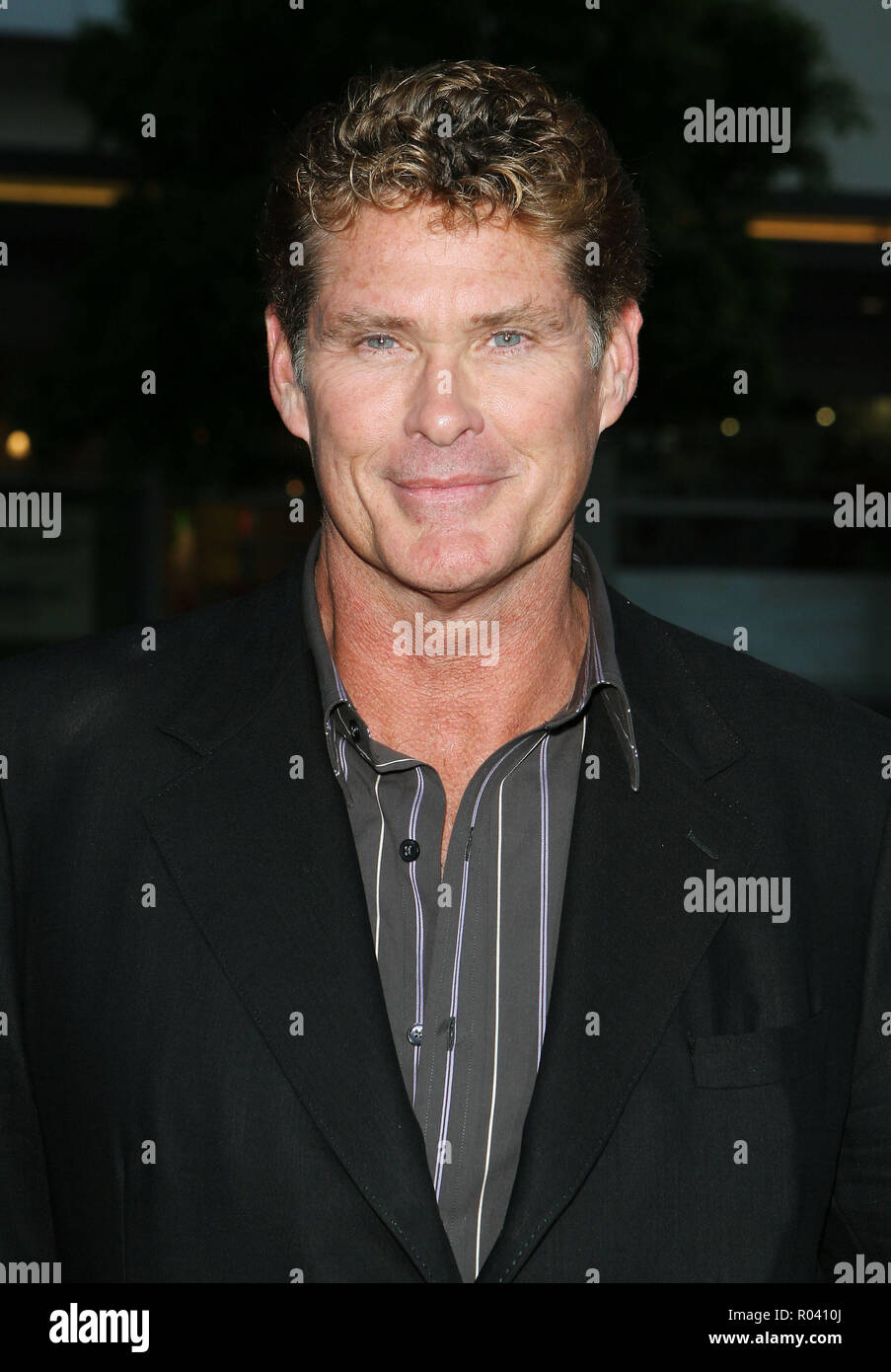 David Hasselhof arriving at the Honeymooners Premiere at the Chinese ...