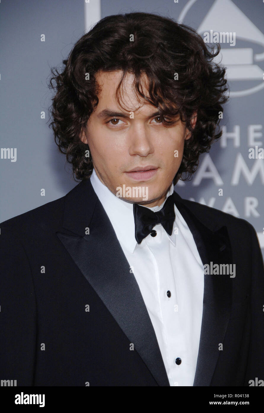 John Mayer arriving at the 49th Annual Grammy's at the Staples Center ...
