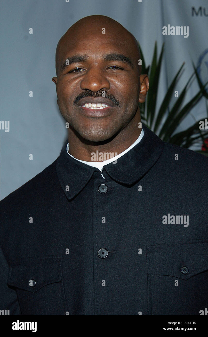 Evander Hollyfield arriving at the Musicares 2005 Person of The Year ...