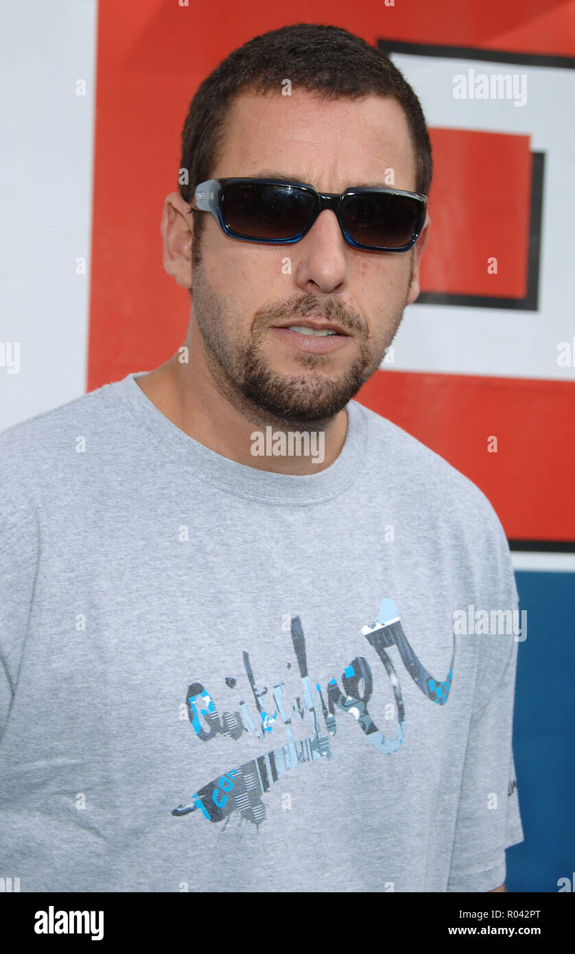 Adam Sandler arriving at the EVAN ALMIGHTY Premiere at the Gibson ...
