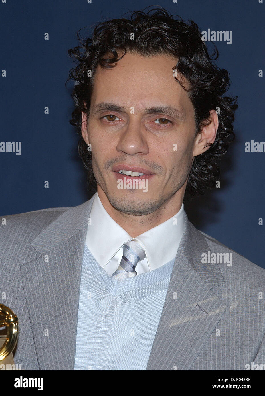 Marc Anthony backstage at the 47th Annual Grammy Awards at the Staple ...