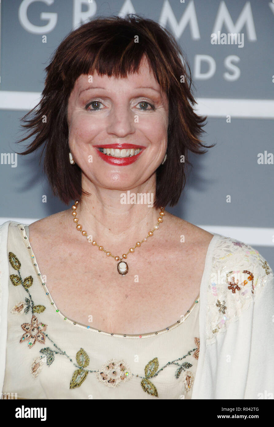 Ann Savoy arriving at the 49th Annual Grammy's at the Staples Center in ...