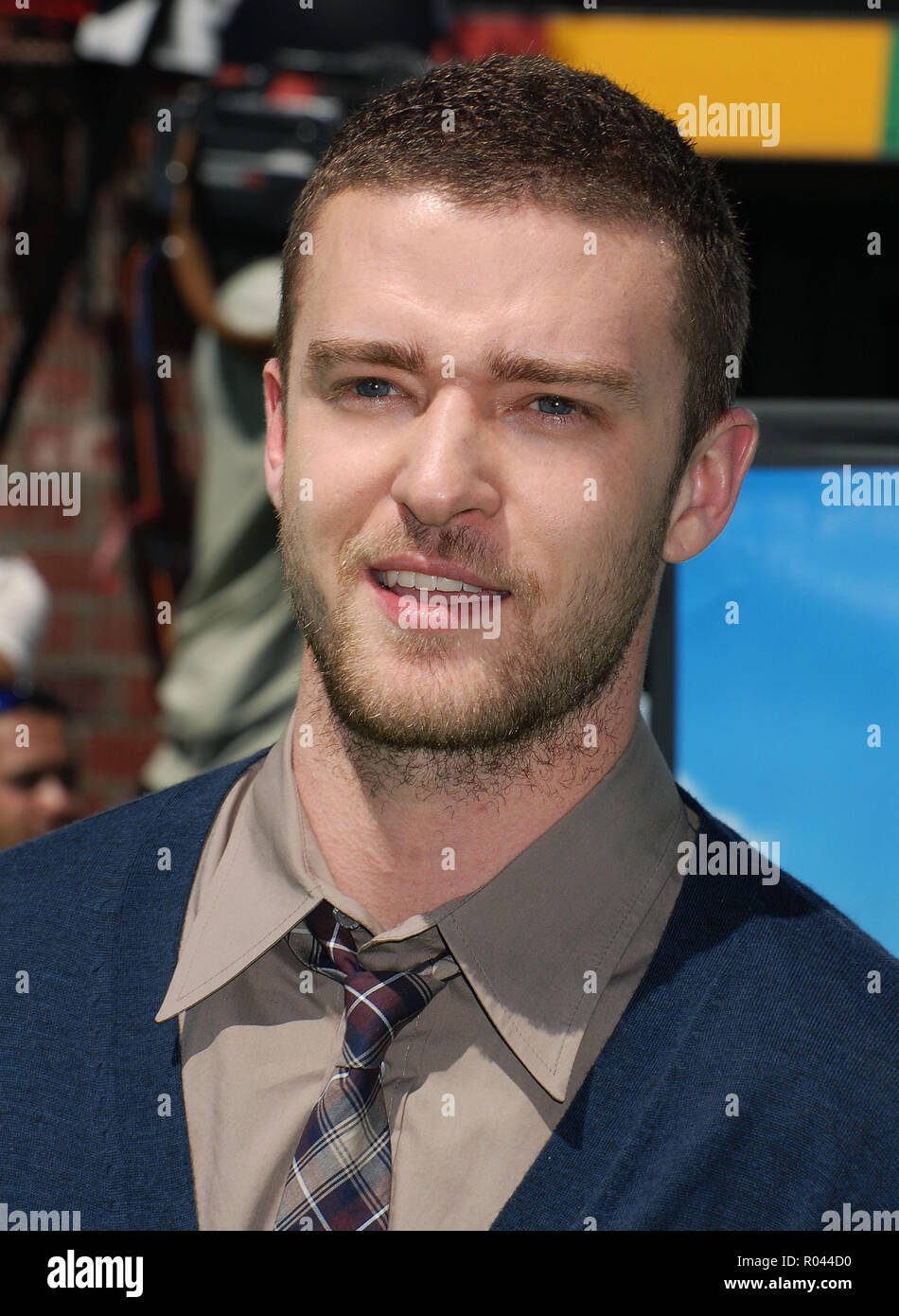 Justin Timberlake arriving at SHREK The THIRD Premiere at the Westwood ...