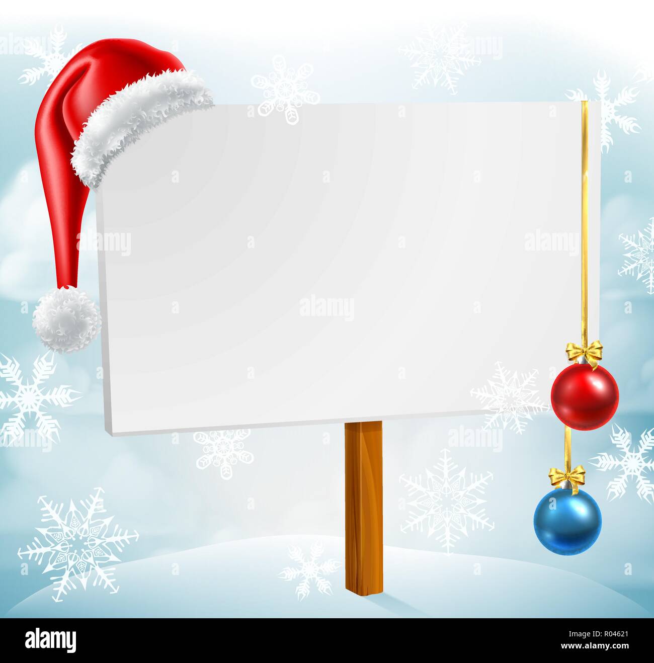 Sign for santa Stock Vector Images - Alamy