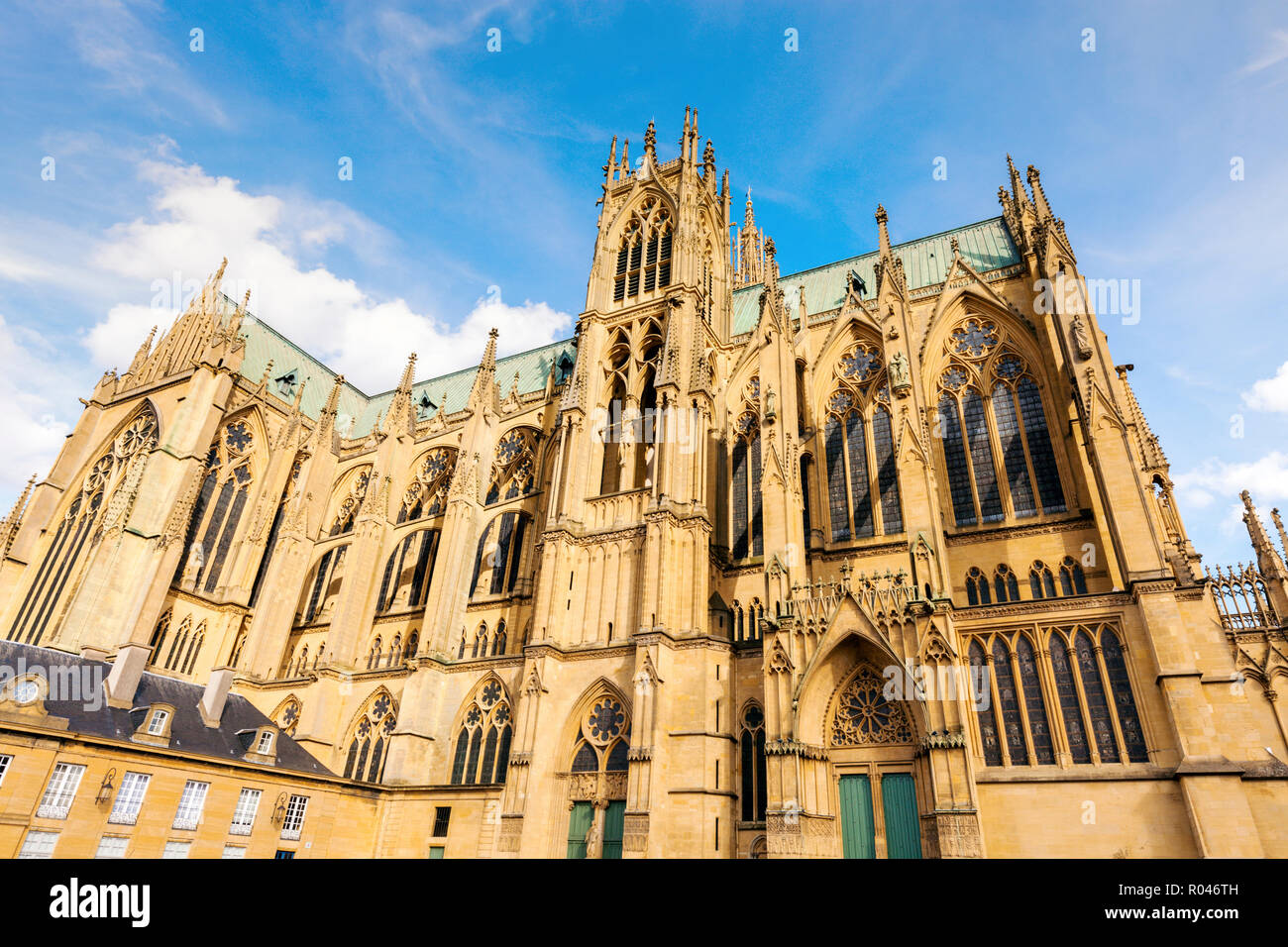 Cathedral of Saint Stephen in Metz. Metz, Grand Est, France Stock Photo ...