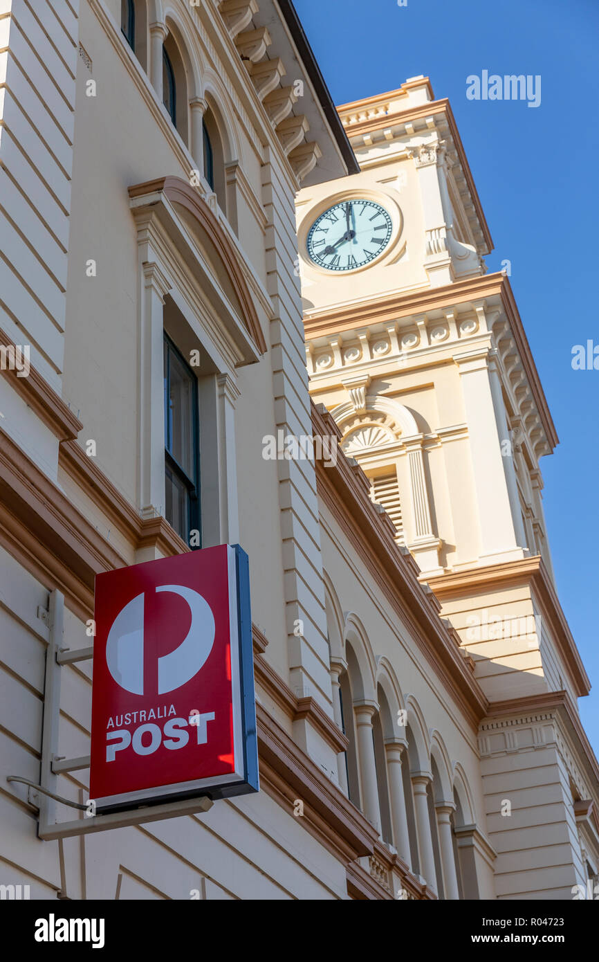 Australia Post offices and clock tower in Goulburn,New South Wales ...