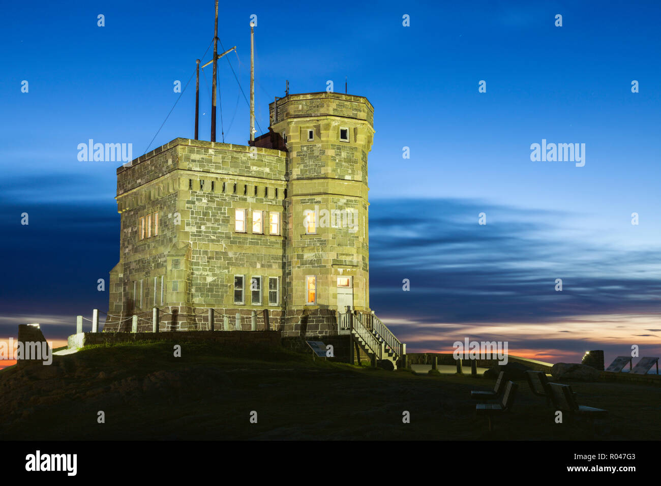 Cabot Tower on Signal Hill in St John's, Newfoundland. St. John's ...
