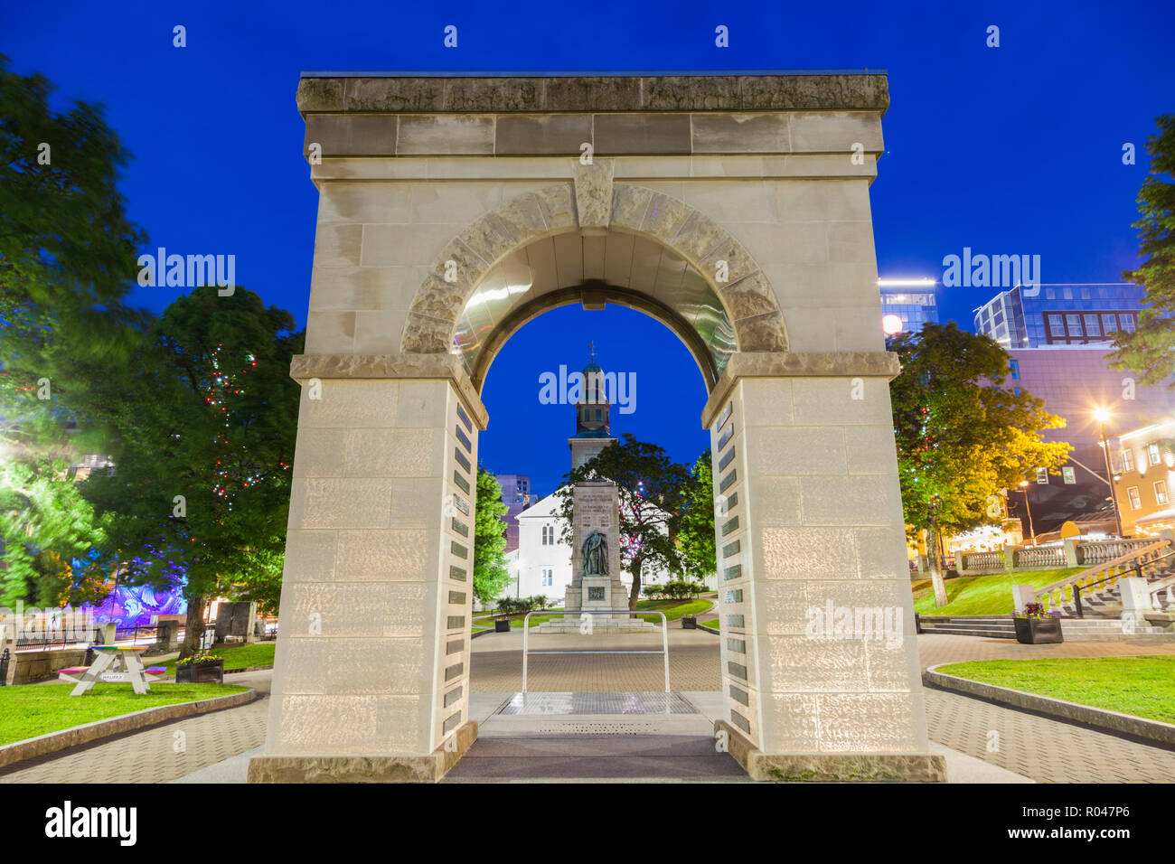 Arch on Grand Parade Square in Halifax. Halifax, Nova Scotia, Canada ...