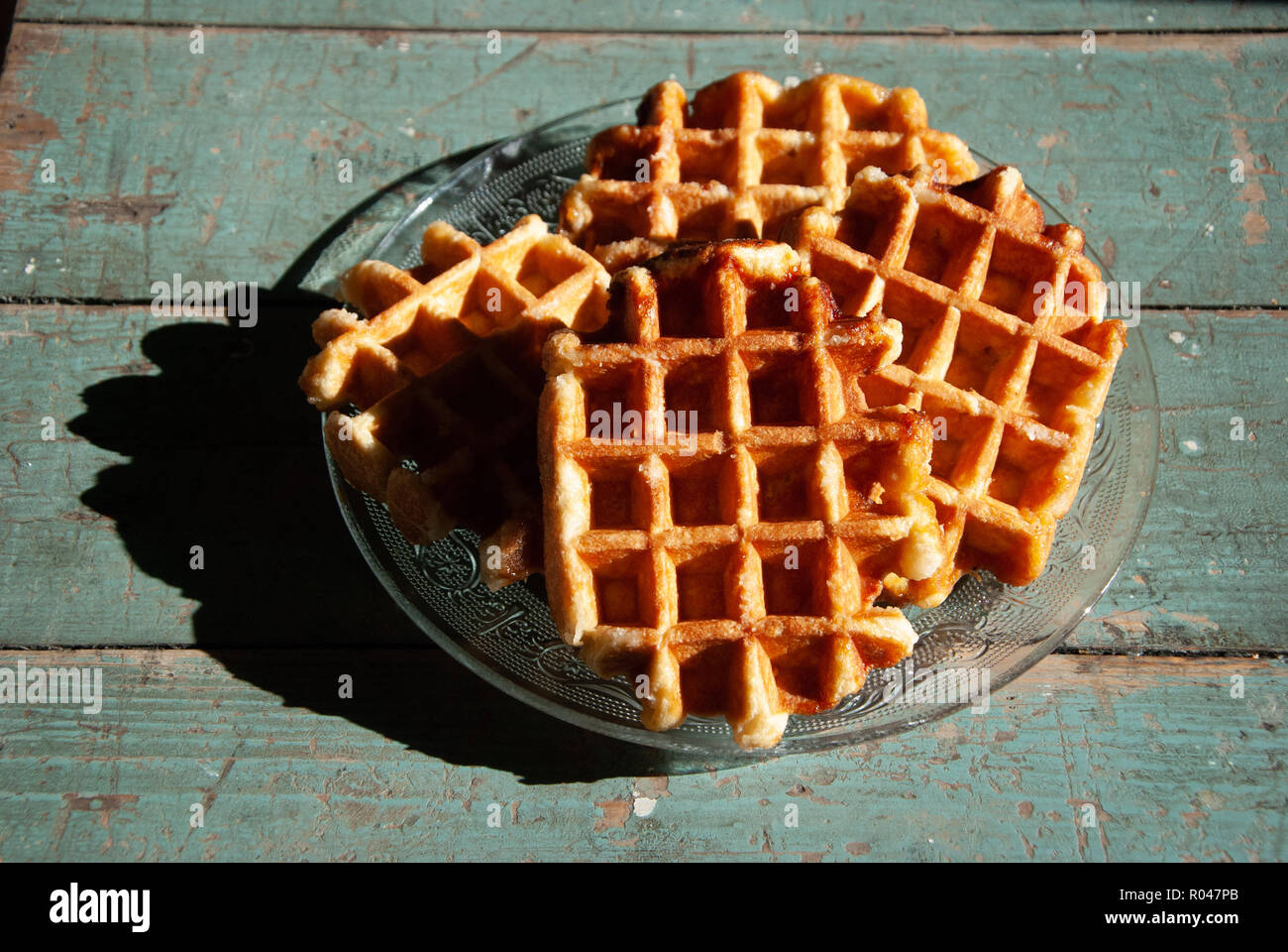 Waffle on a fork hi-res stock photography and images - Alamy