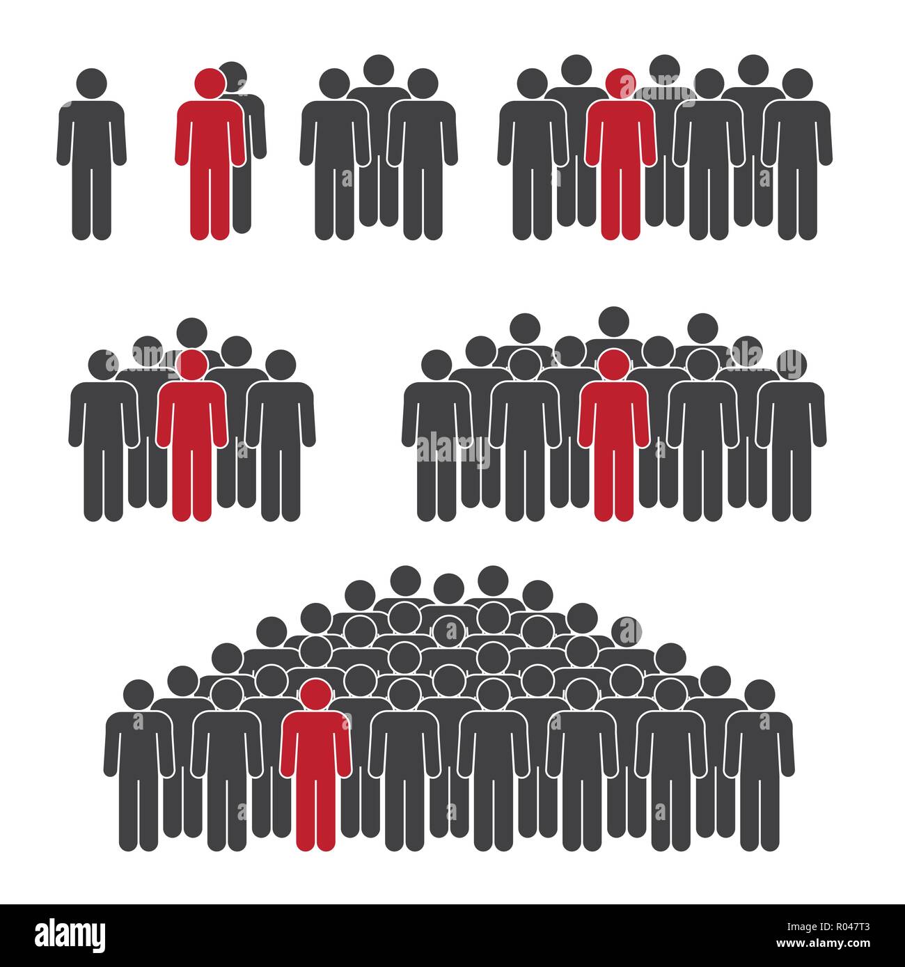 Leader or choosen on white background Stock Vector Image & Art - Alamy