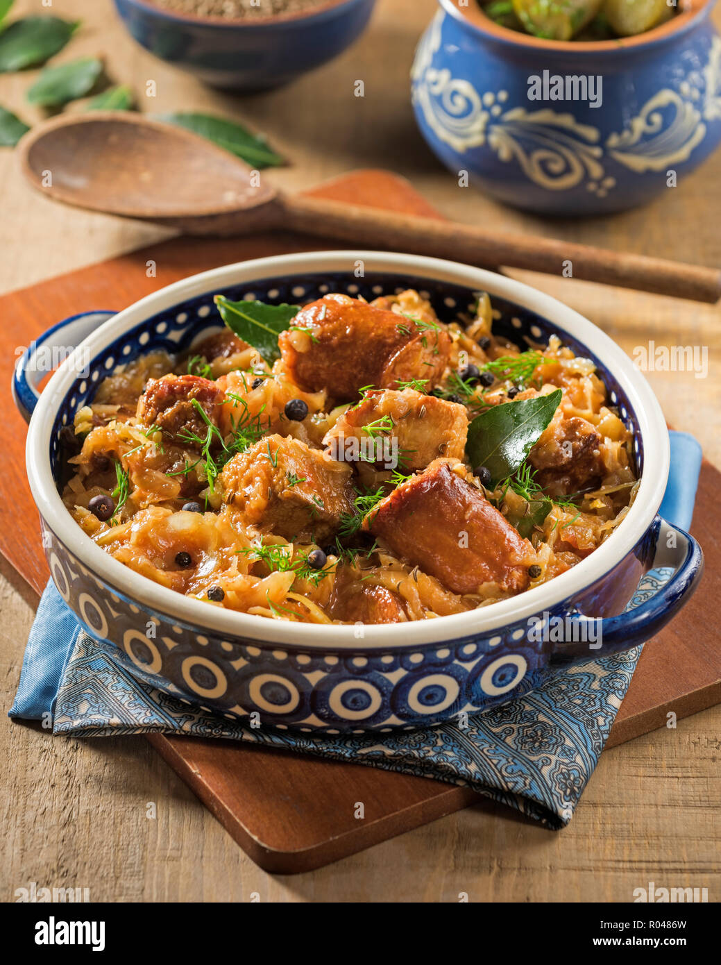 Bigos. Hunter's Stew. Food Poland Stock Photo - Alamy