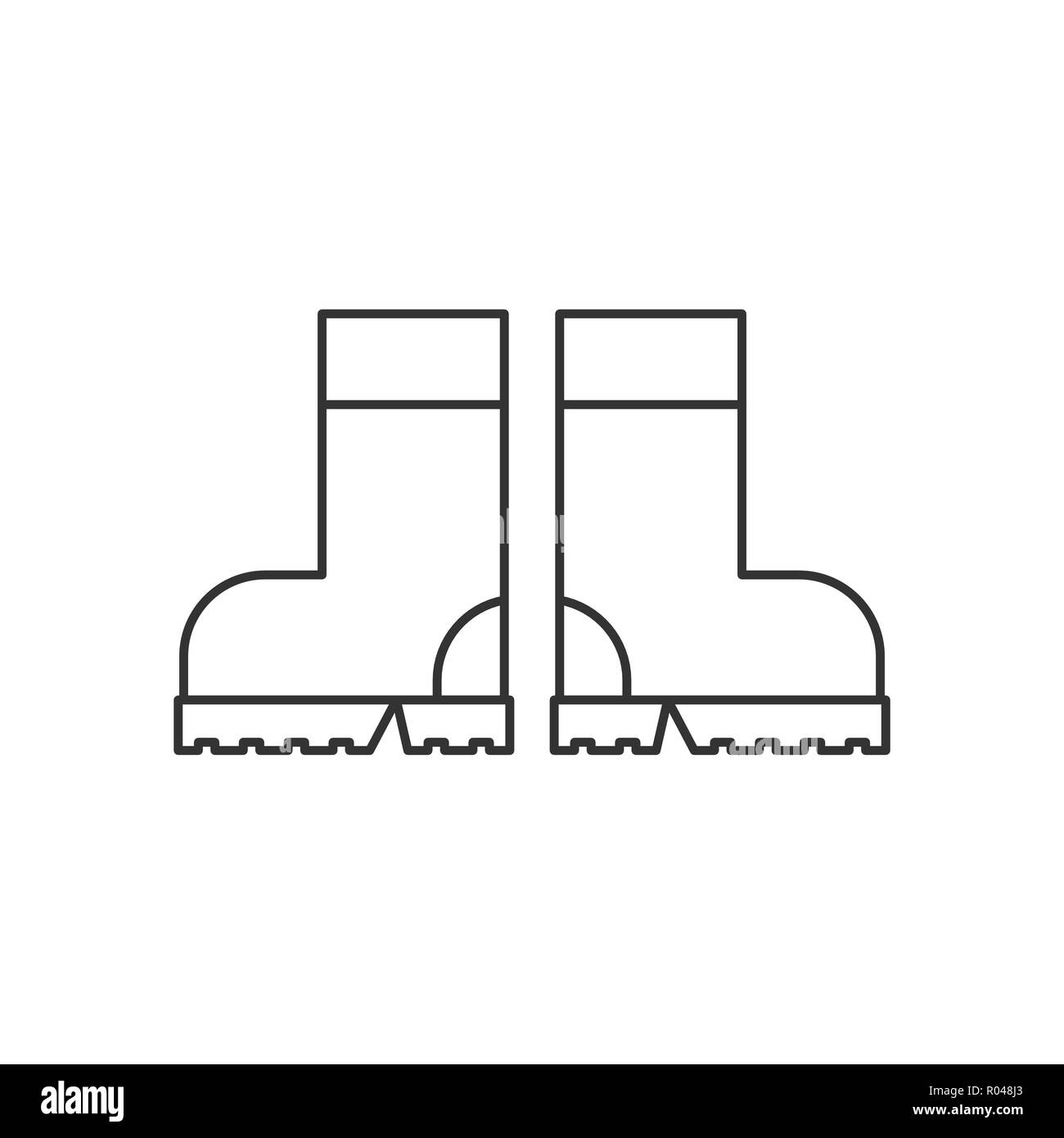 Boot pair icon simple Black and White Stock Photos & Images - Alamy