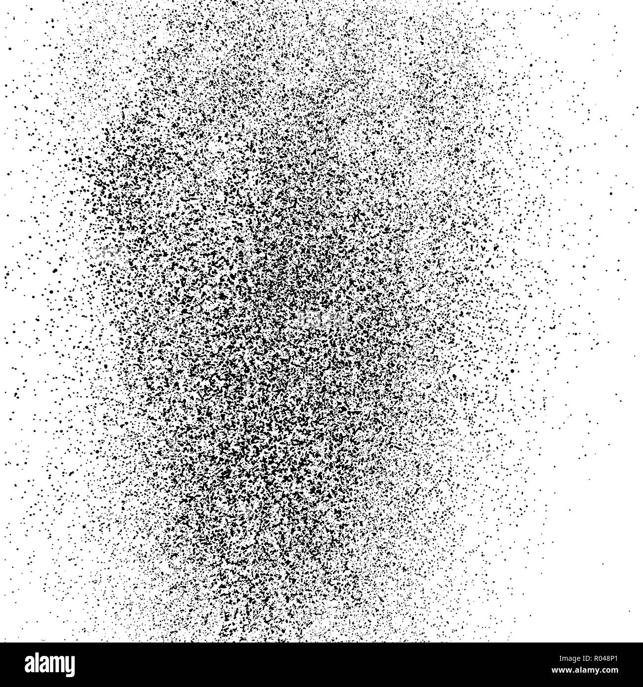 Black Grainy Texture Isolated On White Background. Dust Overlay. Dark ...