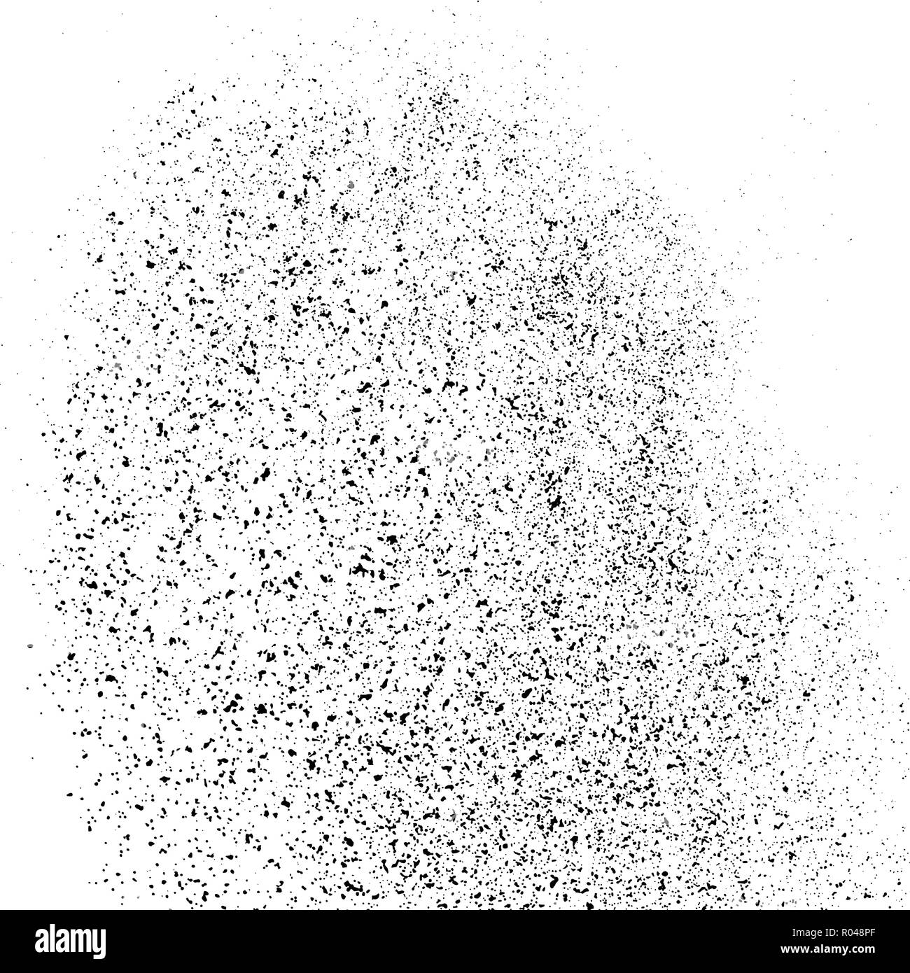 Black Grainy Texture Isolated On White Background. Dust Overlay. Dark ...
