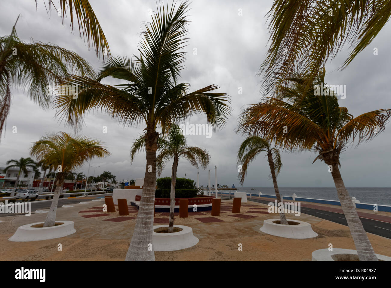 Malecon in Campeche Stock Photo - Alamy
