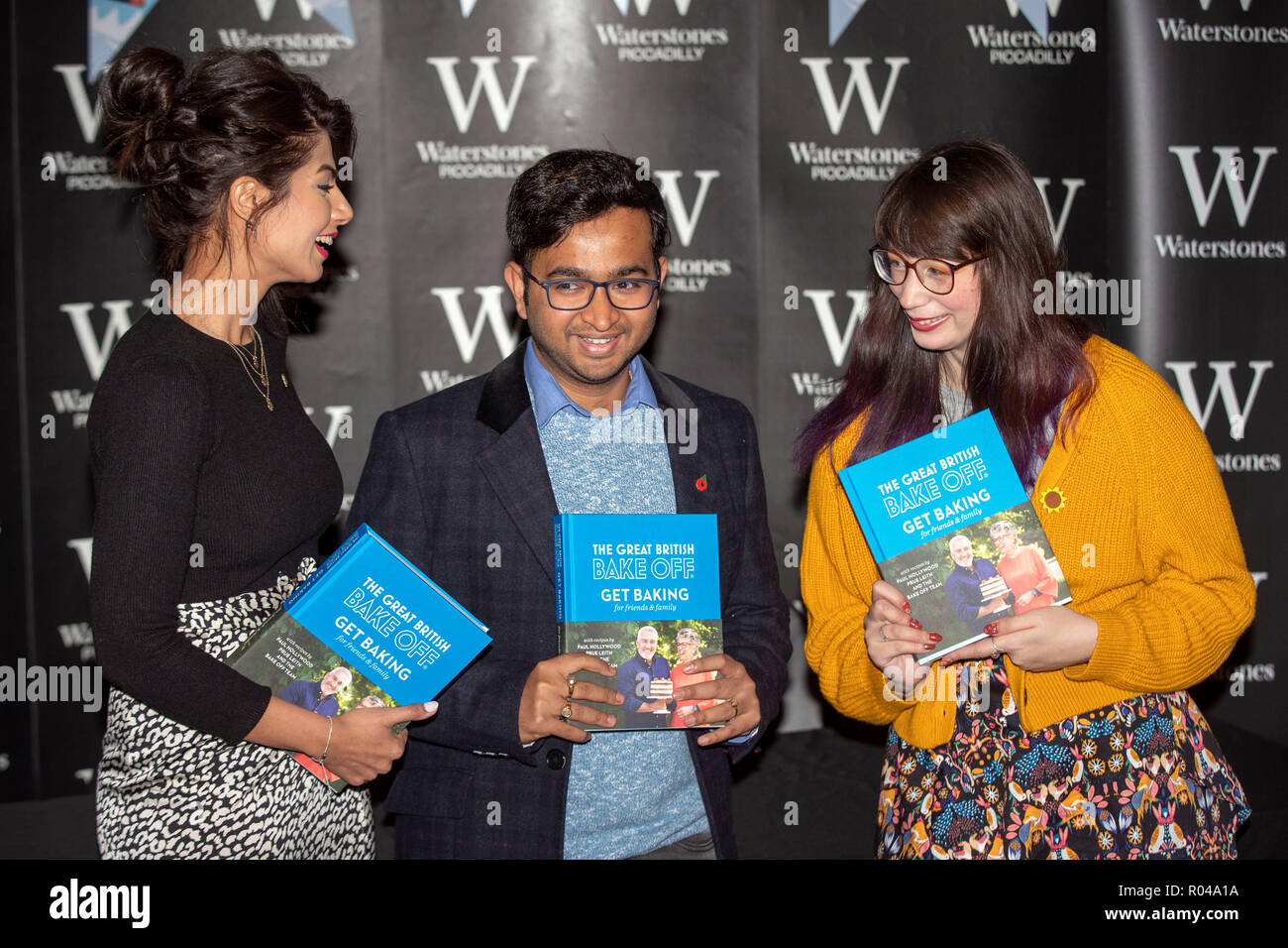 Great British Bake Off 2018 finalists (left to right) Ruby Bhogal ...