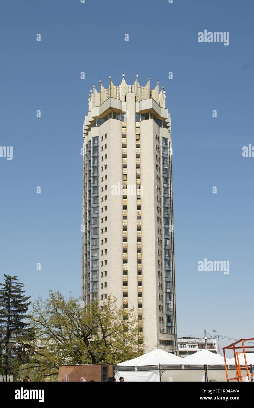 Hotel Almaty named Astana high building soviet Stock Photo - Alamy
