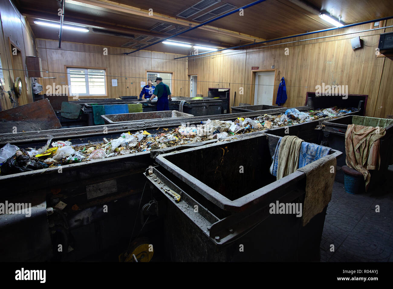 Conveyor for sorting garbage hi-res stock photography and images - Alamy