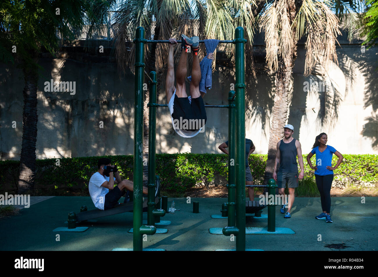 Australian training on equipment hi-res stock photography and images ...