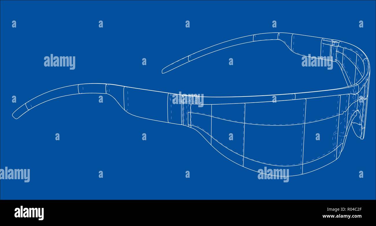 VR Virtual Reality Glasses Concept. Vector Stock Vector Image & Art - Alamy