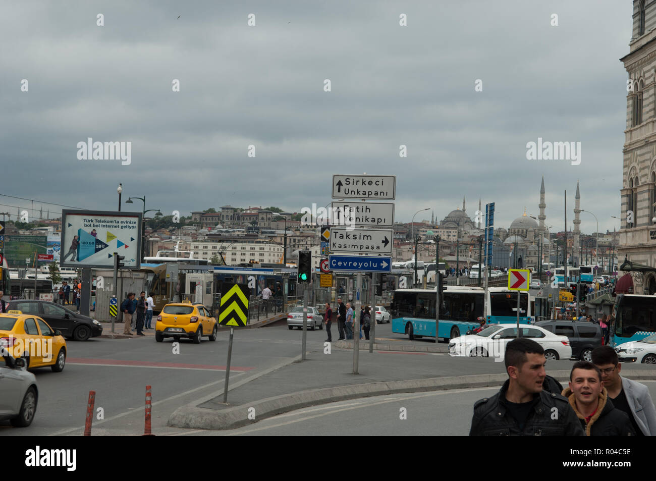 Istanbul turkey road traffic signs hi-res stock photography and images ...