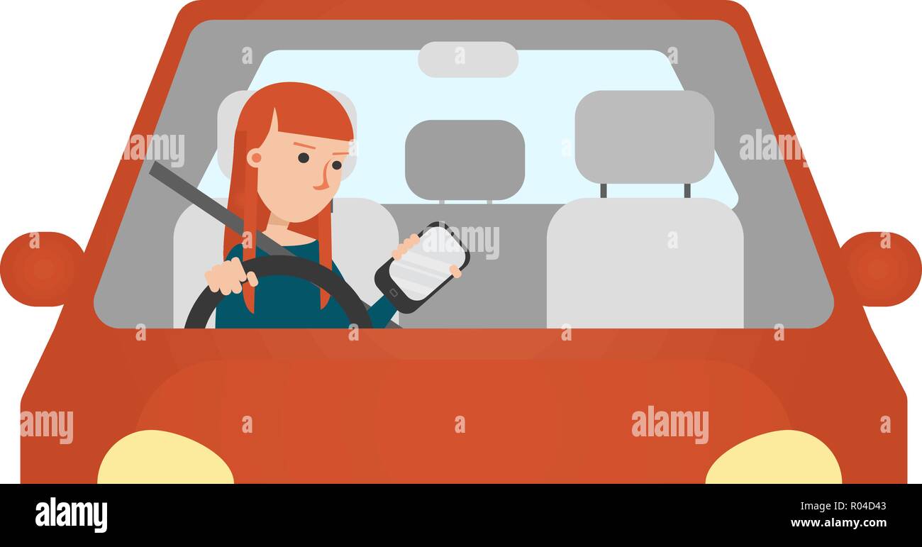 Driving cartoon hi-res stock photography and images - Alamy