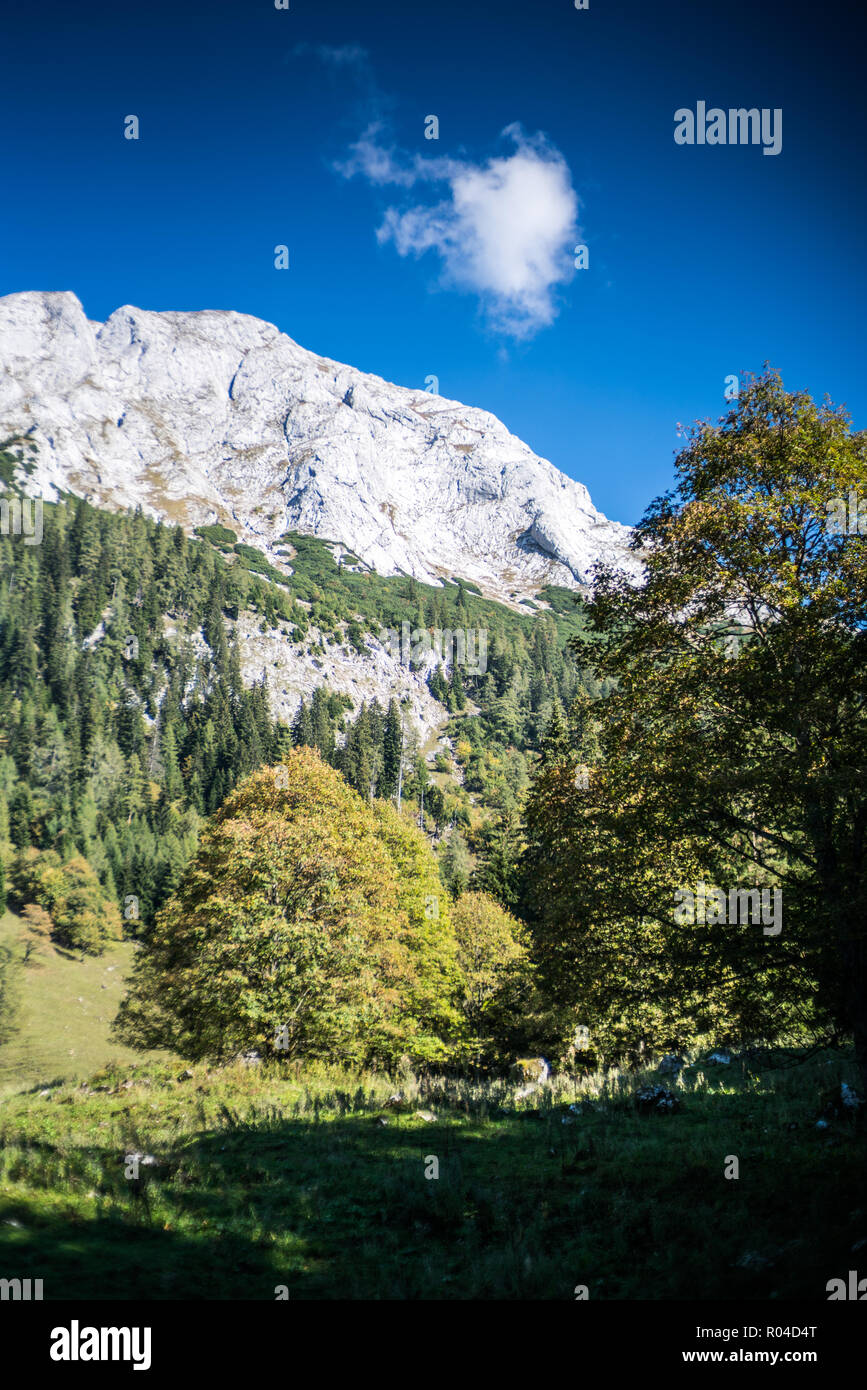 view from Jenner mountain, National park Berchtesgaden, Germany, Europe ...