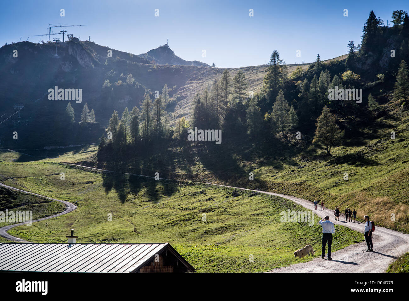 view on the Jenner mountain, National park Berchtesgaden, Germany ...