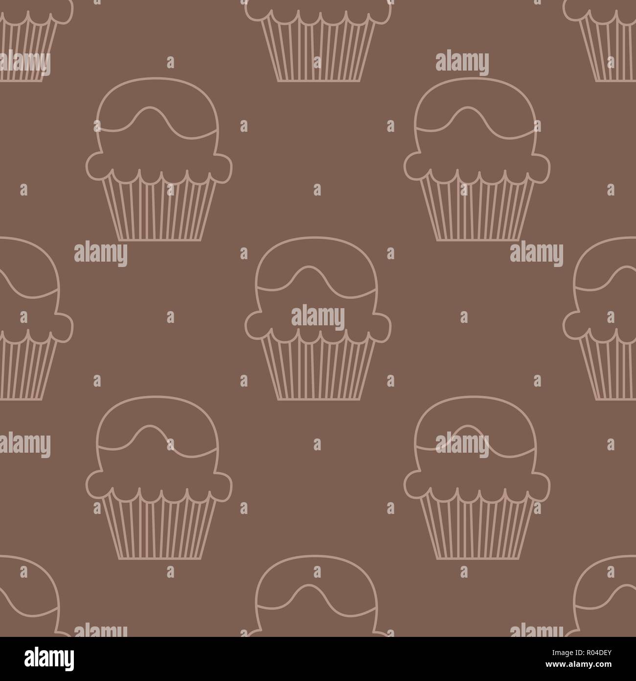 Cream choco cake seamless pattern Stock Vector Image & Art - Alamy