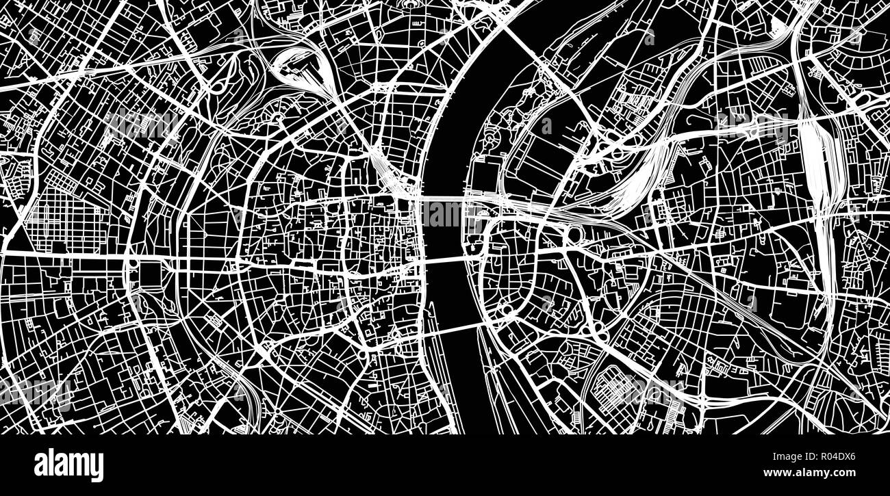 Urban vector city map of Cologne, Germany Stock Vector Image & Art - Alamy