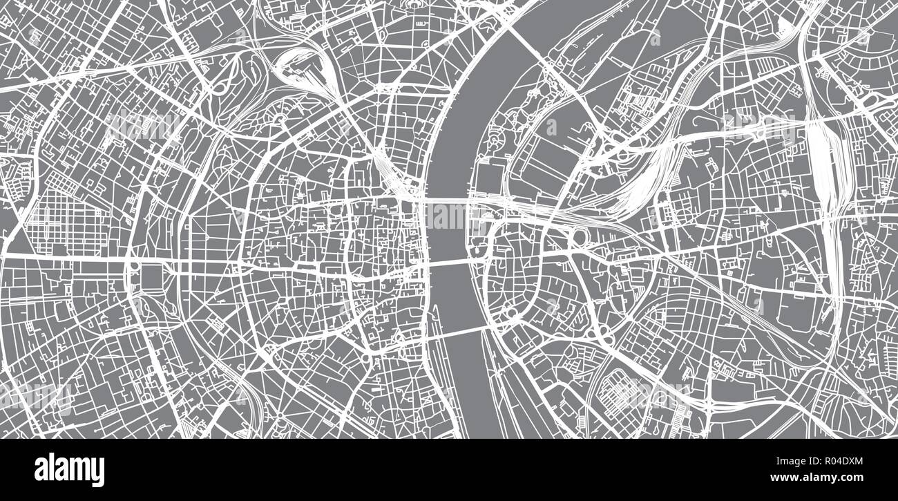 Urban vector city map of Cologne, Germany Stock Vector Image & Art - Alamy