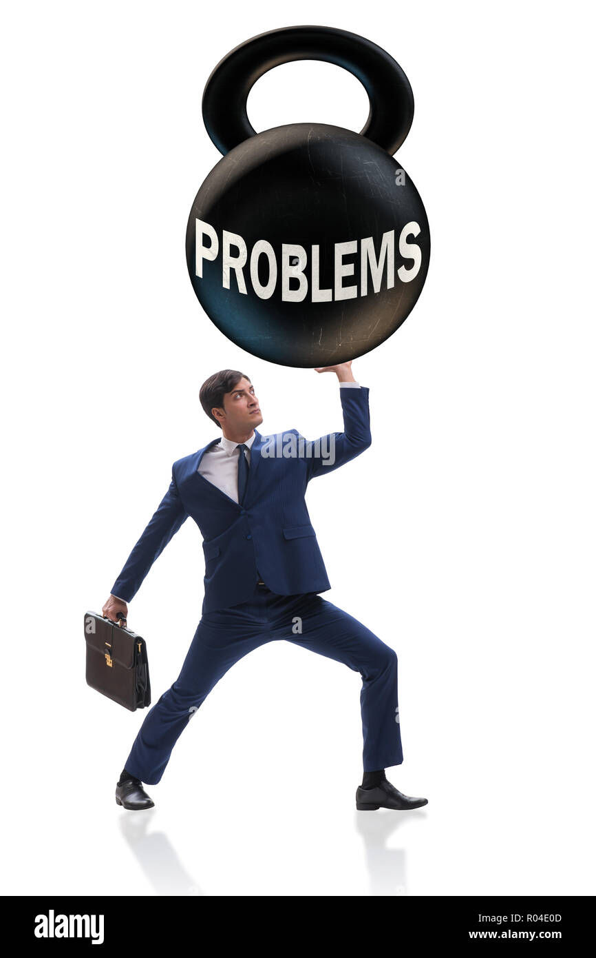 Business problem and challenge concept with businessman Stock Photo - Alamy