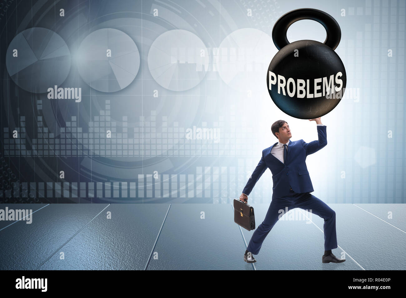 Business problem and challenge concept with businessman Stock Photo - Alamy