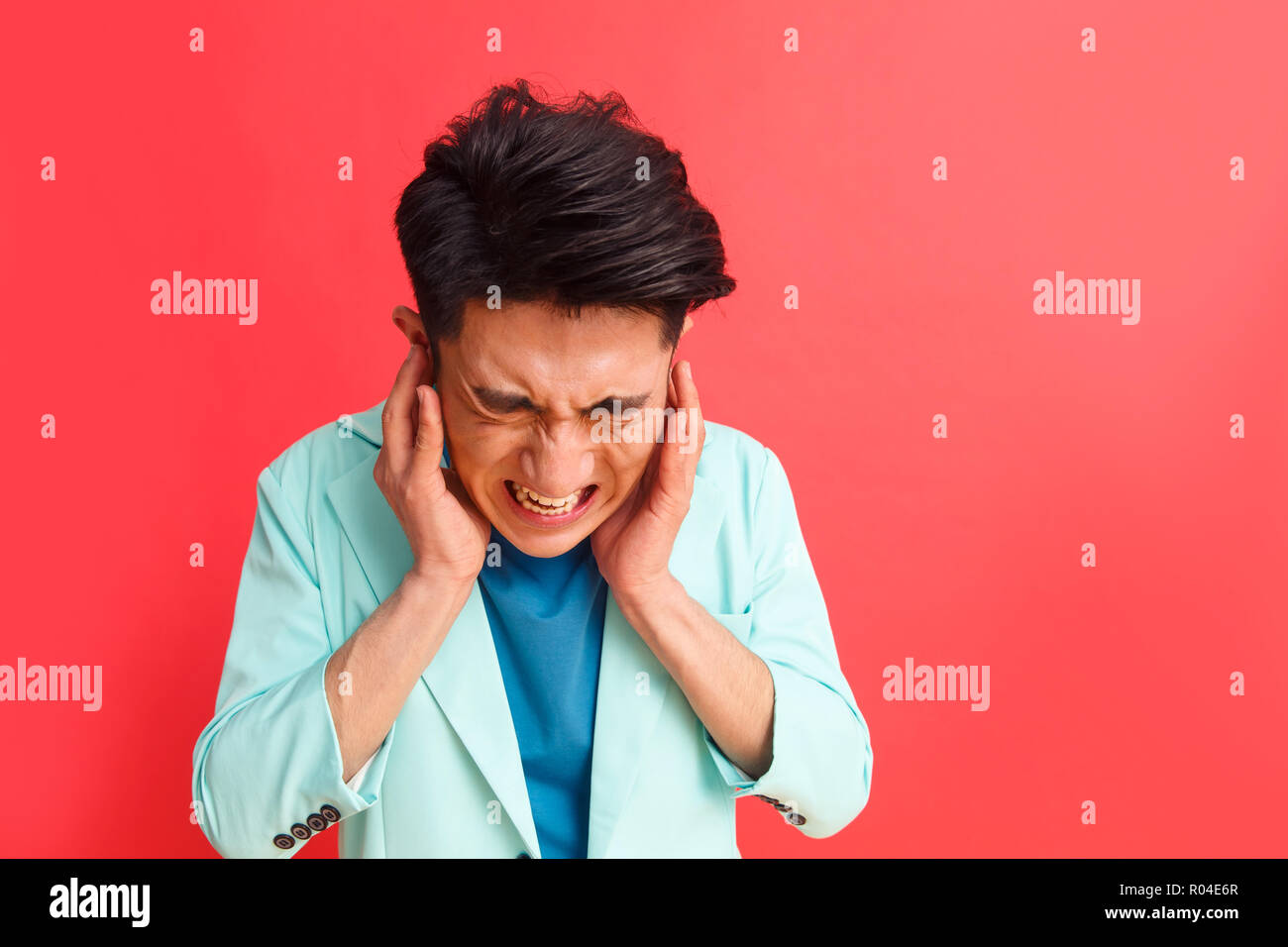 Young men of anxiety Stock Photo - Alamy