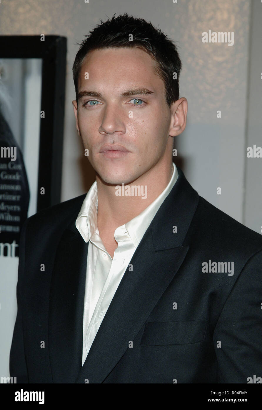 Jonathan Rys-Meyers arriving at the MATCH POINT Premiere at the Los ...