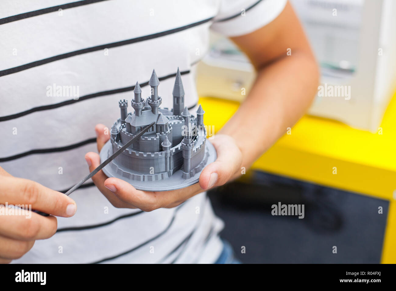 Close up printing detail three dimensional printer Stock Photo - Alamy