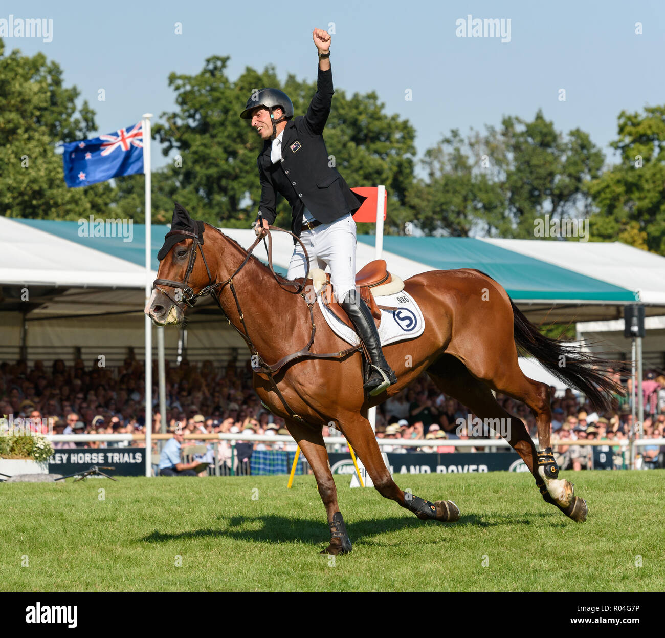 Tim Price and RINGWOOD SKY BOY during the showjumping phase of the Land ...