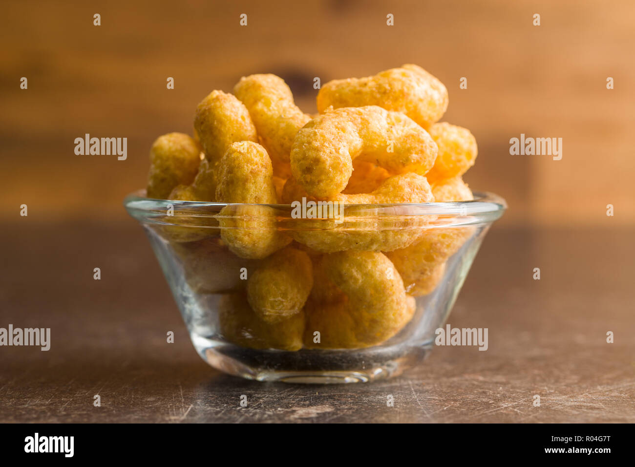 Crispy Peanut Puffs in bowl Stock Photo - Alamy