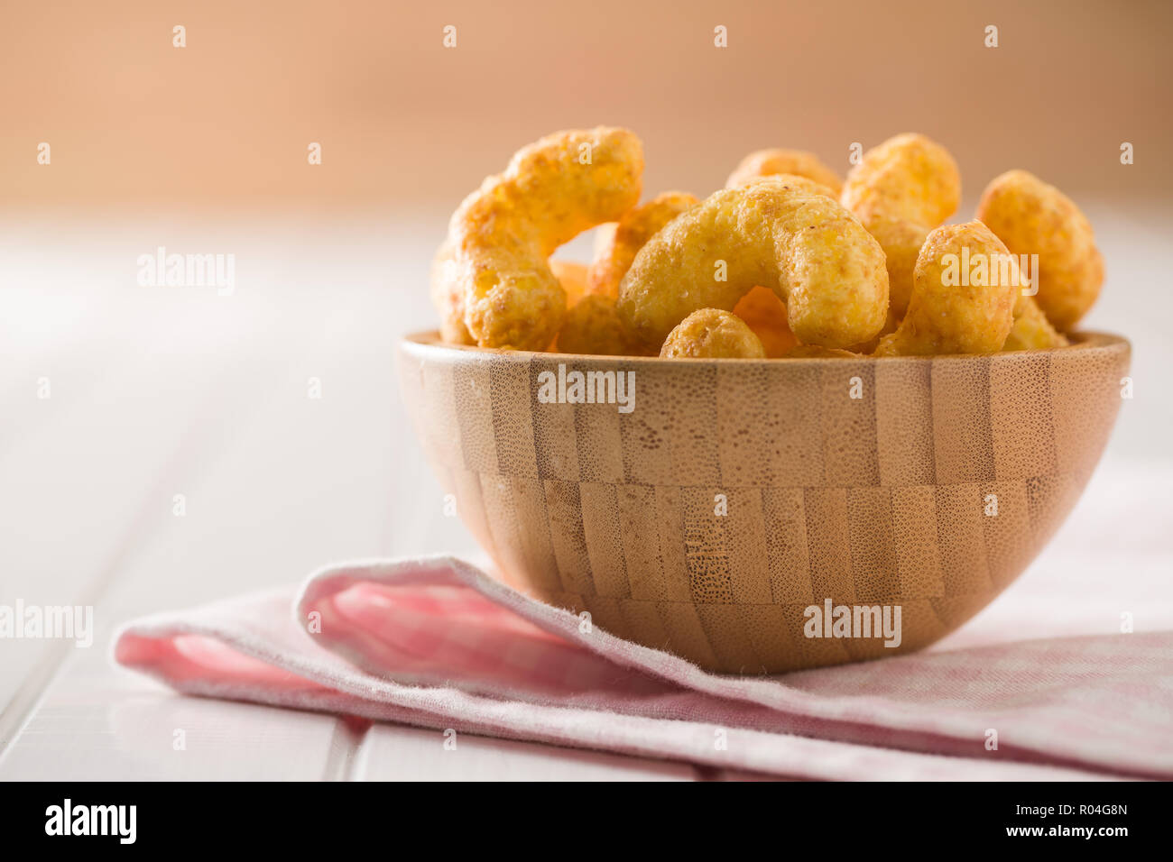 Crispy Peanut Puffs in bowl Stock Photo - Alamy
