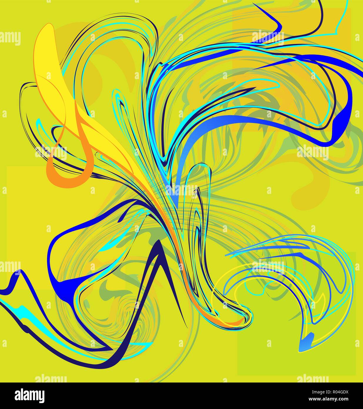 Large blue flower Stock Vector Images - Alamy