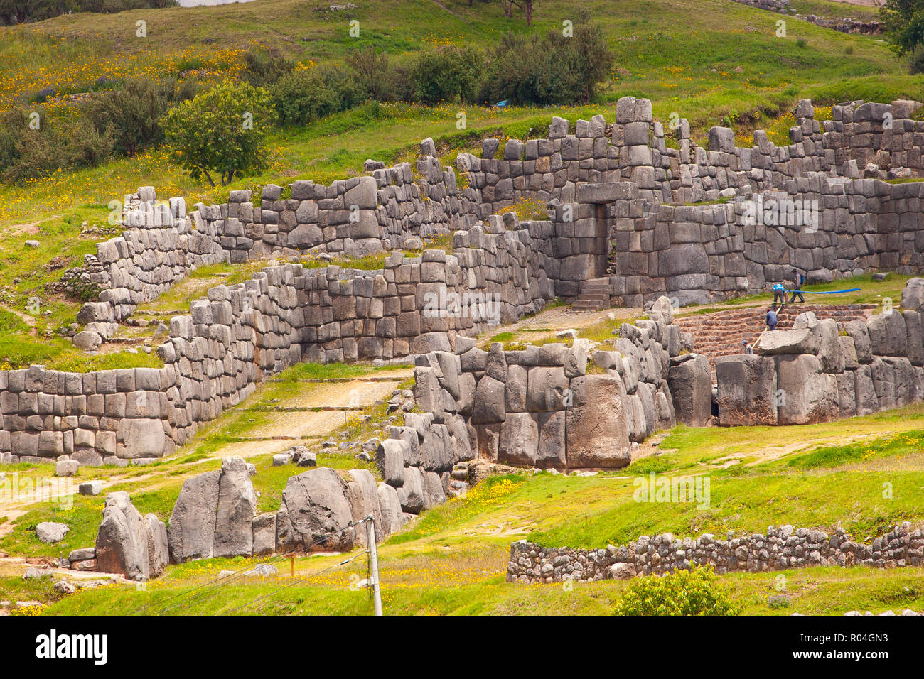 Archaelogical site in Cusco Stock Photo - Alamy