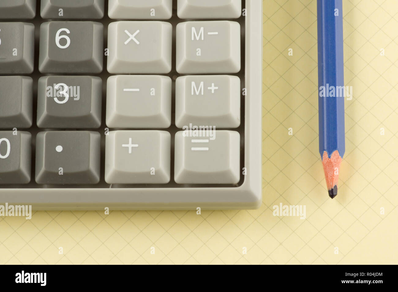 gray digital calculator for calculations close-up on background Stock ...