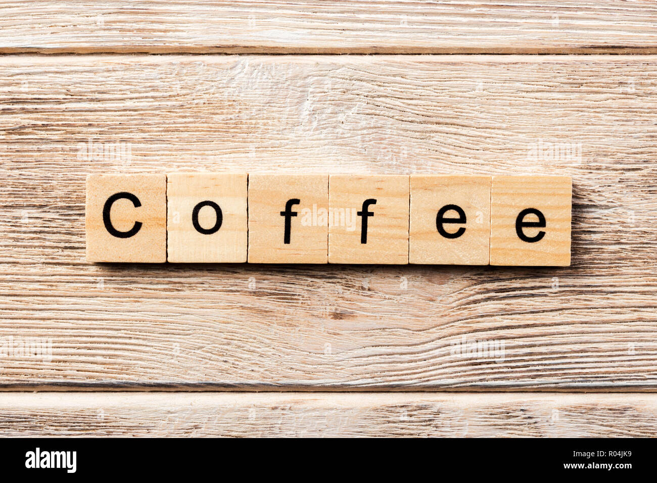 Word coffee written wood letters hi-res stock photography and images ...