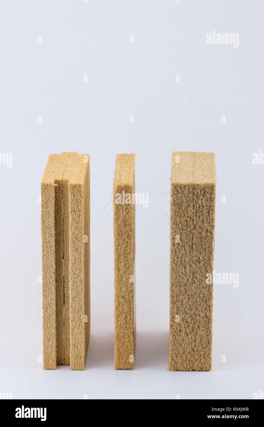 natural fibers wall insulating materials - hemp fiber panel Stock Photo ...