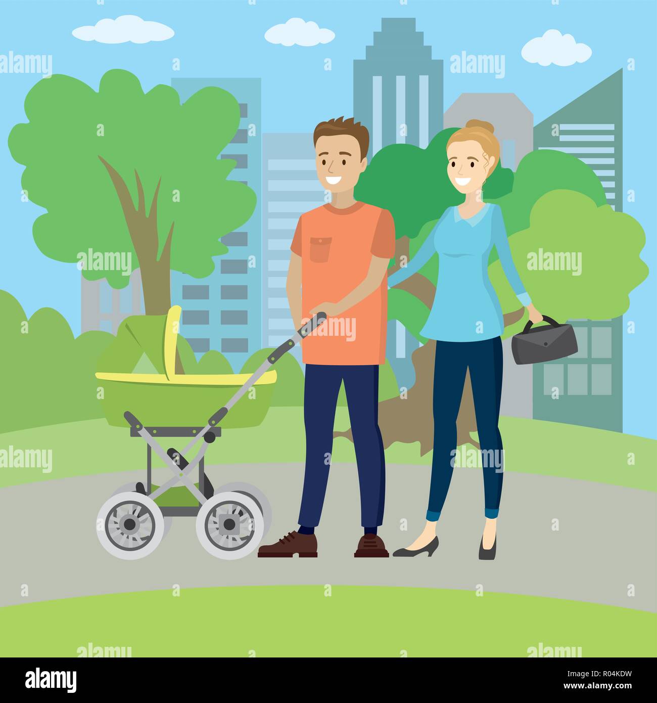 Path walk in garden Stock Vector Images - Alamy